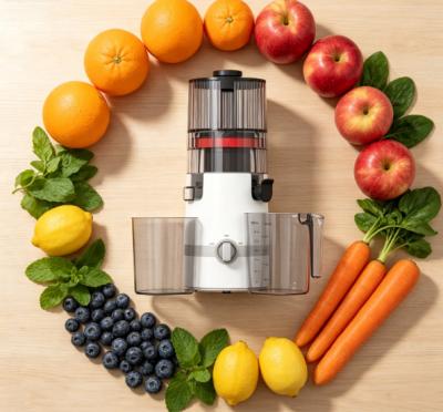 China Fresh Smart HJ102B Slow Masticating Juicer – Your Family’s Daily Wellness Ritual with 135mm Chute, 200W Cold Press, Self-Cleaning & Safety Lock for Peace of Mind for sale