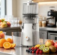 China Fresh Smart HJ102A Slow Masticating Juicer – Nutrient-Preserving Cold Press Extractor with 135mm Whole-Fruit Chute, Self-Cleaning & Dual-Voltage for Global Use for sale