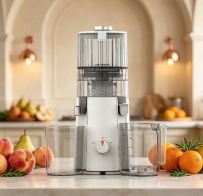 China Fresh Smart HJ102A Slow Masticating Juicer – 55 RPM Cold Press Technology, 135mm Whole-Fruit Chute, Self-Cleaning & BPA-Free for Daily Nutrition for sale