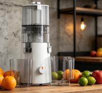 China Fresh Smart HJ102A Plant-Based Lifestyle Slow Masticating Juicer – 200W Vegan-Friendly Extractor with 135mm Wide Chute, 55 RPM Cold Press Technology for Pure, Natural Whole-Plant Nutrition for sale
