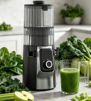 China BPA-Free Cold Masticating Juicer HJ102C with Reverse Unclog Function for Kitchen for sale