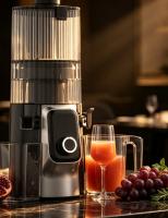 China Household Quiet Slow Juicer HJ102C, 135mm Big Inlet Filter-Free Fruit Juice Extractor for sale
