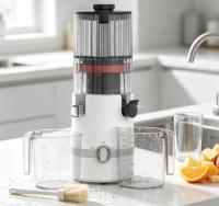 China Fresh Smart HJ102B Wide-Feed Slow Masticating Juicer with 135mm Chute, 200W Motor, BPA-Free for sale