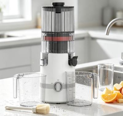 China Fresh Smart HJ102B Wide-Feed Slow Masticating Juicer with 135mm Chute, 200W Motor, BPA-Free for sale