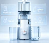 China HJ102A Classic Slow Masticating Juicer – 135mm Wide Chute, 200W Motor, 1000ml Juice Cup, BPA-Free for sale