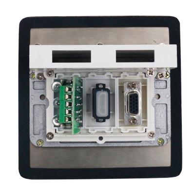 China Open Type Floor Sockets Multimedia Modulars Combination Stainless Steel Ground Outlet Box Waterproof for sale