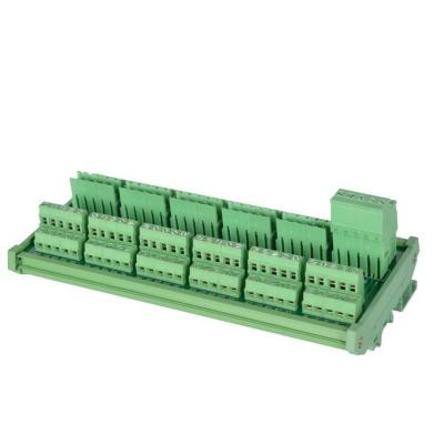 China 60 ways Terminal Blocks Connection Wiring Plate Distribution Board Din Rail Mount for sale