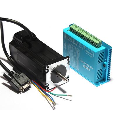China 3N.m Nema 24 1.8 Degree 4 Phase Hybrid Closed Loop Stepper Servo Motor Driver Kit for sale