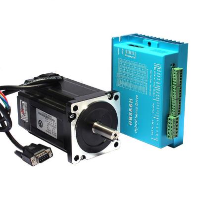 China 8N.m Nema 34 1.8 Degree 3 Phase Hybrid Closed Loop Stepper Servo Motor Driver Kit for sale