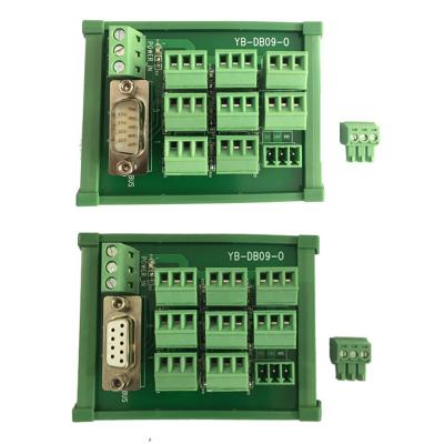 China PLC Sensor Signal Input Module DB9 Distribution Terminal Blocks Connection Board 9 Arrays for sale