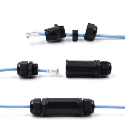 China RJ45 8P8C Modular Plug Eextension Network Cable Connector Waterproof IP65 for sale