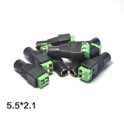 China 5.5mm x 2.1mm Female Jack DC Power Adapter for CCTV Camera LED Strip Lights for sale