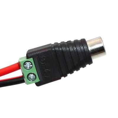 China UTP Cat5 Cat6 Cable Audio Video AV Female RCA to Screw Terminal Blocks for sale