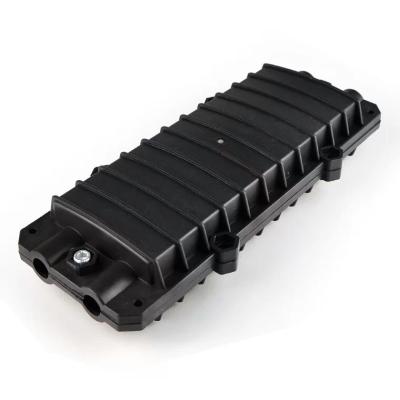 China 12 24 Core Horizontal Fiber Optic Cable Joint Box Splice Enclosure Waterproof IP67 2 in 2 out for sale