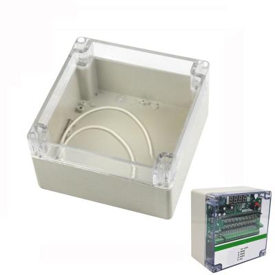 China Plastic Junction Box 160*160*90mm Electric Distribution Enclosure Waterproof Clear Cover for sale