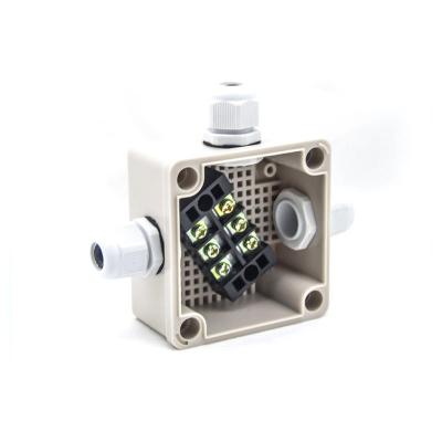China Pastic Electric Enclosure Project Junction Box 86*84*60mm with Gland Connectors Waterproof for sale