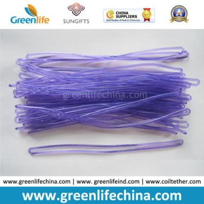China Custom Transparent Purple PVC Luggage Tag Loop Holder Accessory for sale