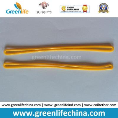 China Hot Sale High Quality PVC Luggage Tag Loop Strip Solid Yellow Rope for sale