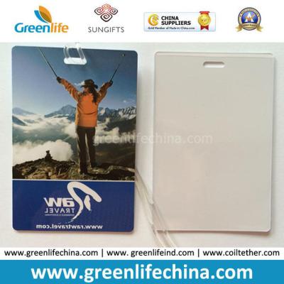 China Promotional Plastic Luggage Tag W/Clear Pocket Back for Sport Business for sale