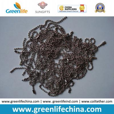 China Short Length Metal Bead Shinning Silver Plated Ball Chain Accessories for sale