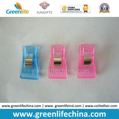 China Manufacturer Supply Plastic Paper Holder Clips in Transparent Colors for sale