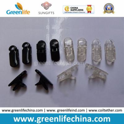 China Hot Selling Black/Clear Plastic Alligator ID Badge Lid Clip Holders for sale