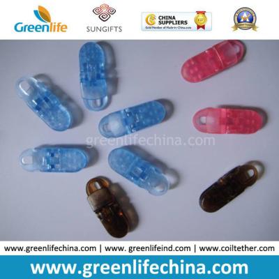 China Plastic ID Card Holder Fastener Alligator Colored Badge Clips for sale