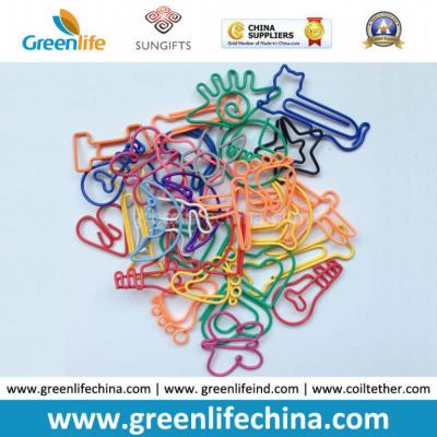 China Chinese Factory Supply Top Quality Promotional Shaped colorful Paper Clips for sale