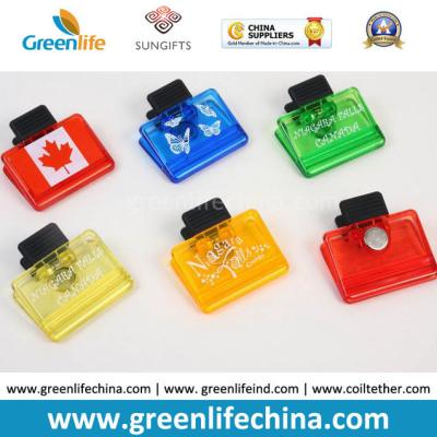 China Personalized Advertising Paper Clip W/Magnet Big Size Stationery Clip Holders for sale