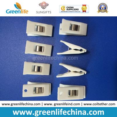 China White Color Plastic Hot Sale Office Stationery ID Promotional Clips for sale