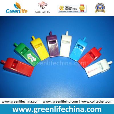 China Manufacture Supply Solid Color Plastic Alerting Whistle Hot Promotional Items for sale