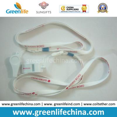 China Custom Color Style Plastic Whistle and Lanyard Combo Gift for sale