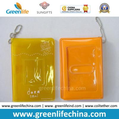 China Customized Color Plastic Pocket Wallet Promotional Gift W/Metal Hook for sale