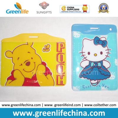 China Fashionable Plastic Cartoon Customized Soft Vinyle Card Pockets for sale