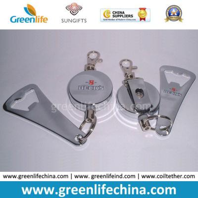 China Top Quality Logo Printing Badge Reel Holder W/Metal Bottle Opener for sale