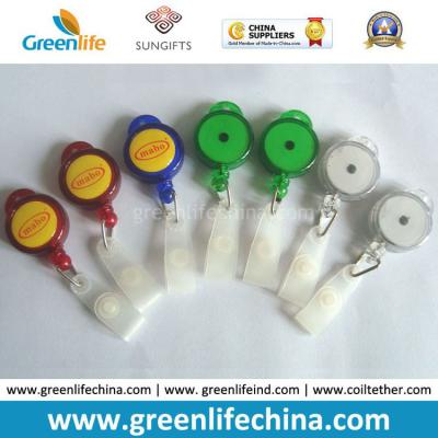 China Promotional Custom Design Office Stationery Cute Badge Reel ID Holder for sale