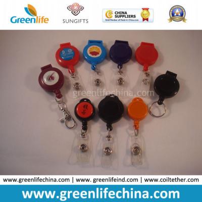China Wholesale Multi-Style Yoyo Plastic Promotional Retractable ID Logo Badge Reels for sale