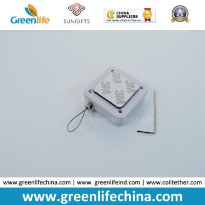China Factory Supply White Square Plastic Retracting Security Cable Display for sale