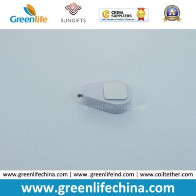 China Fashionable White Tear Drop Plastic Security Retail Display Recoiler for sale