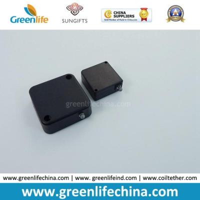 China Two Size Square Black Anti-Theft Retractable Recoilers for Exhibition for sale