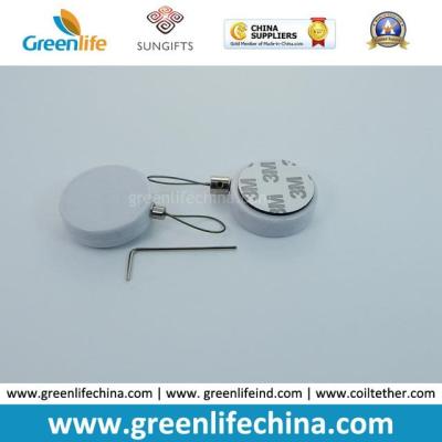 China Round Shape Retractable Pull Box Display Tether W/Cable Lock for sale
