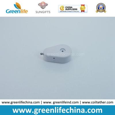 China Plastic Retracting Security Cable Coiled Dislay Holder White Tear Drop for sale