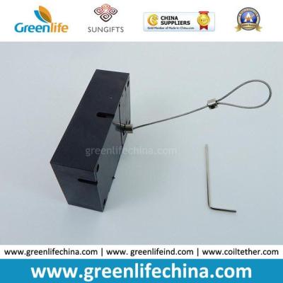 China Black ABS Heavy Duty Retractable Pull Cord Holder for Merchandises Safety for sale