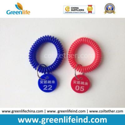 China Advertisemental Wrist Strap Key Holder W/Key Ring&Logo Tag for sale
