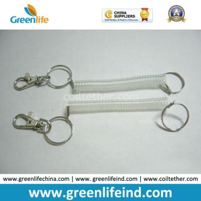 China Plastic Clear Safe String Holder W/Key Rings& Thumb Hook for sale