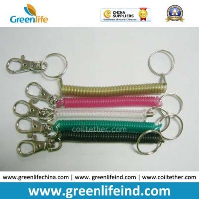 China Plastic Expandale Coil Strap Bungee Cord in Various Colors for sale