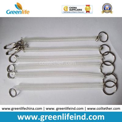 China High Janpan Quality Transparent Clear Slim Expanding Key Coil Chains for sale