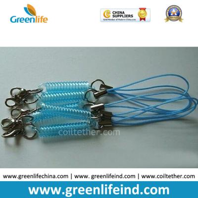 China Custom Transparent Sky Blue Short Flexible Coil Fastener for Gift for sale