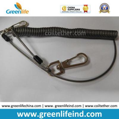 China China High Quality 3.0mm Cord Dia Wire Coil Safety Lanyard for sale