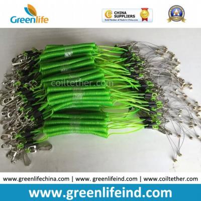 China Stainless Steel Extending Spiral Lanyard for Tools Safe for sale